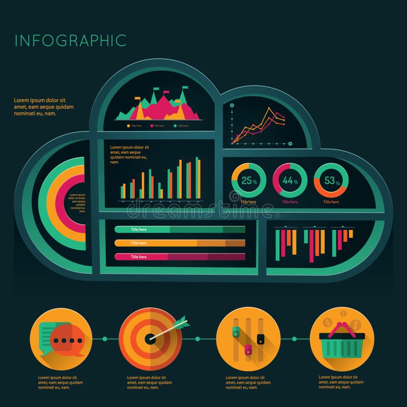 Infographic Template Design. Vector Illustration Decorative Design ...