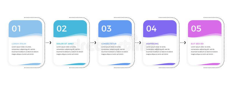 Infographic Template - 5 Elements Stock Illustration - Illustration of ...