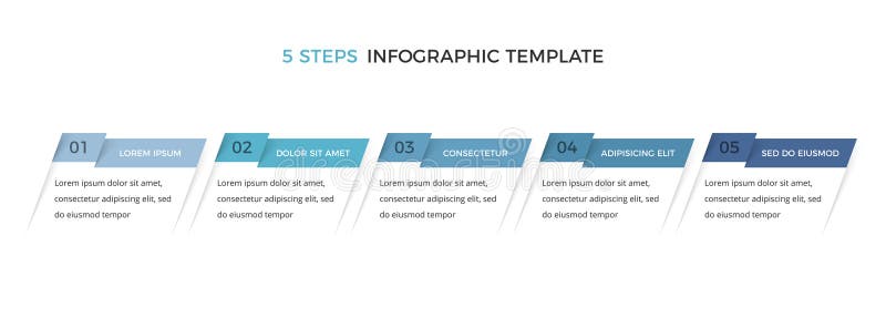 Infographic Template - 5 Elements Stock Vector - Illustration of icon ...