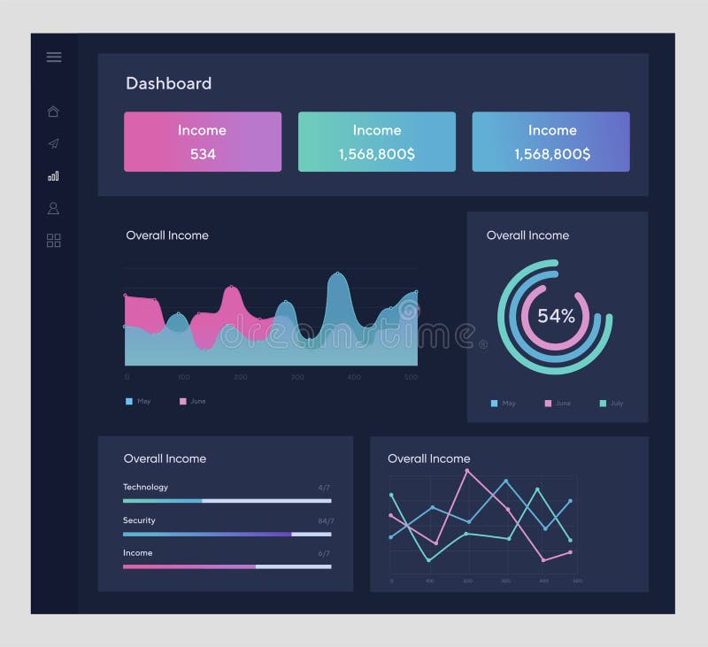Infographic Template with Flat Design daily Statistics Graphs ... Infographic Template with Flat Design daily Statistics Graphs ...