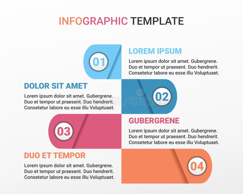 Four Level Presentation Template Stock Illustrations – 675 Four Level ...