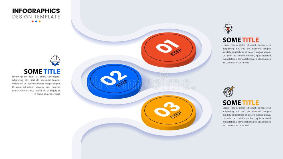 3 Part Infographic Process Timeline Path Stock Illustrations – 38 3 ...