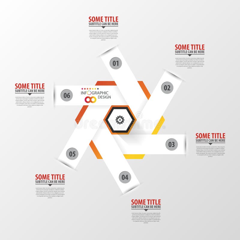 Infographic Template. Modern Hexagon Design Stock Vector - Illustration ...