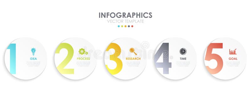 Infographic Template with Numbers for Business Chart, Presentations or ...