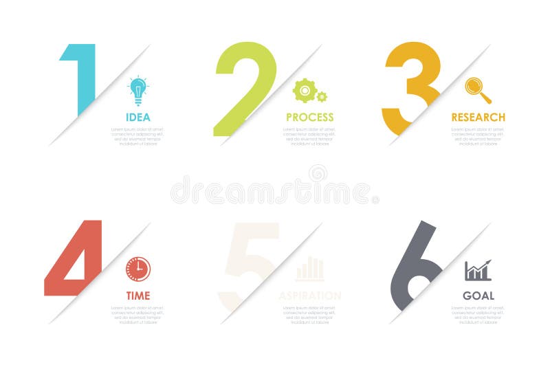 Infographic Template with Numbers for Business Chart, Presentations or ...