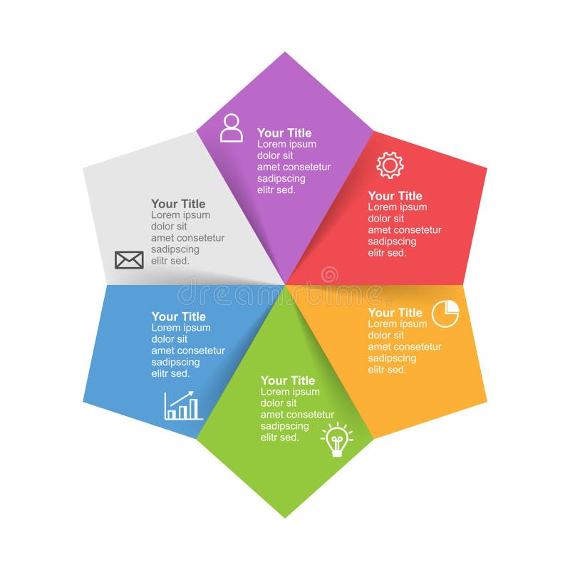 Infographic Template with Option or Step for Business Presentation ...