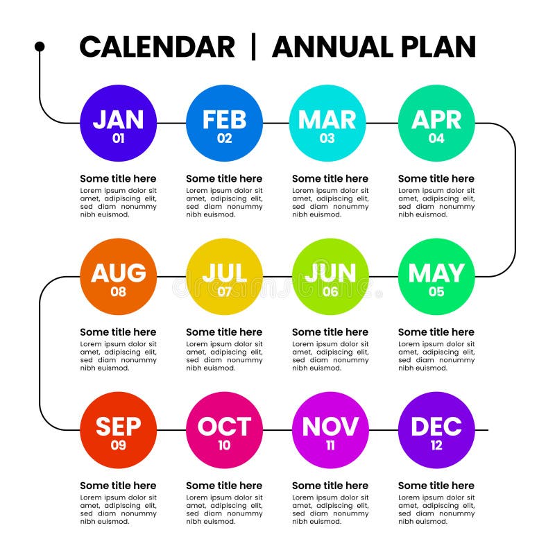 Calendar Infographic 12 Stock Illustrations – 735 Calendar Infographic ...