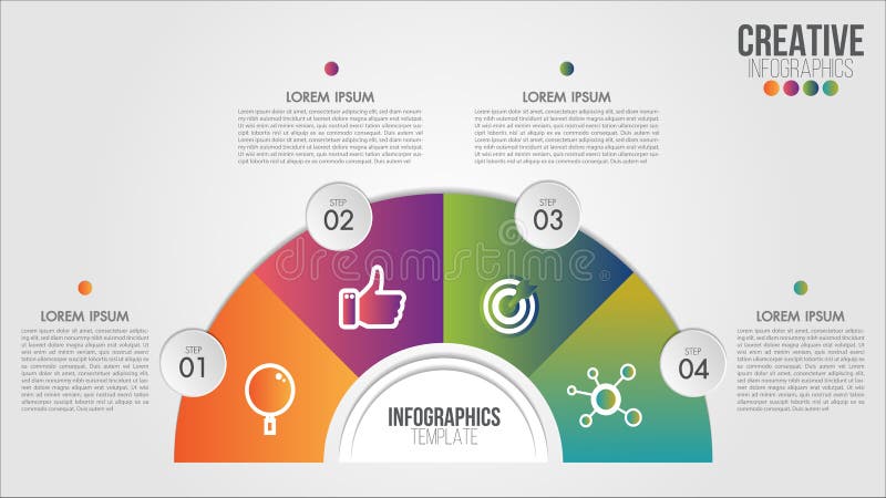 Infographic Template 4 Options or Steps Design for Business and ... Infographic Template 4 Options or Steps Design for Business and ...