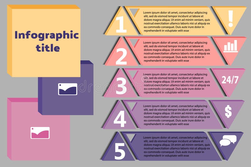Infographic Model with Chaotic Circles Stock Image - Image of infograph ...