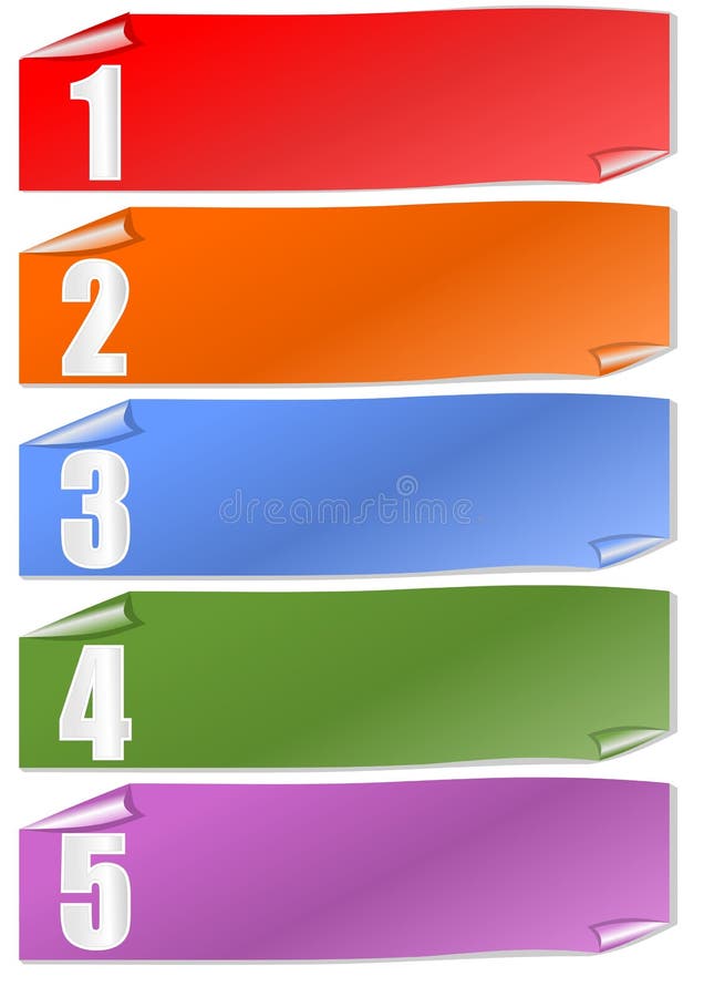 Infographic Template for Presentation of Five Options or Steps Stock ...