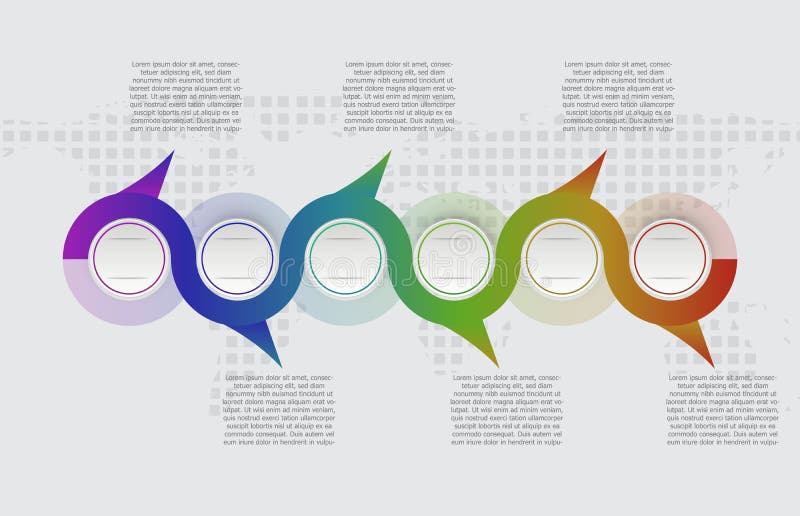 Infographic Template Process Step Timeline Modern Circle , Presentation ...