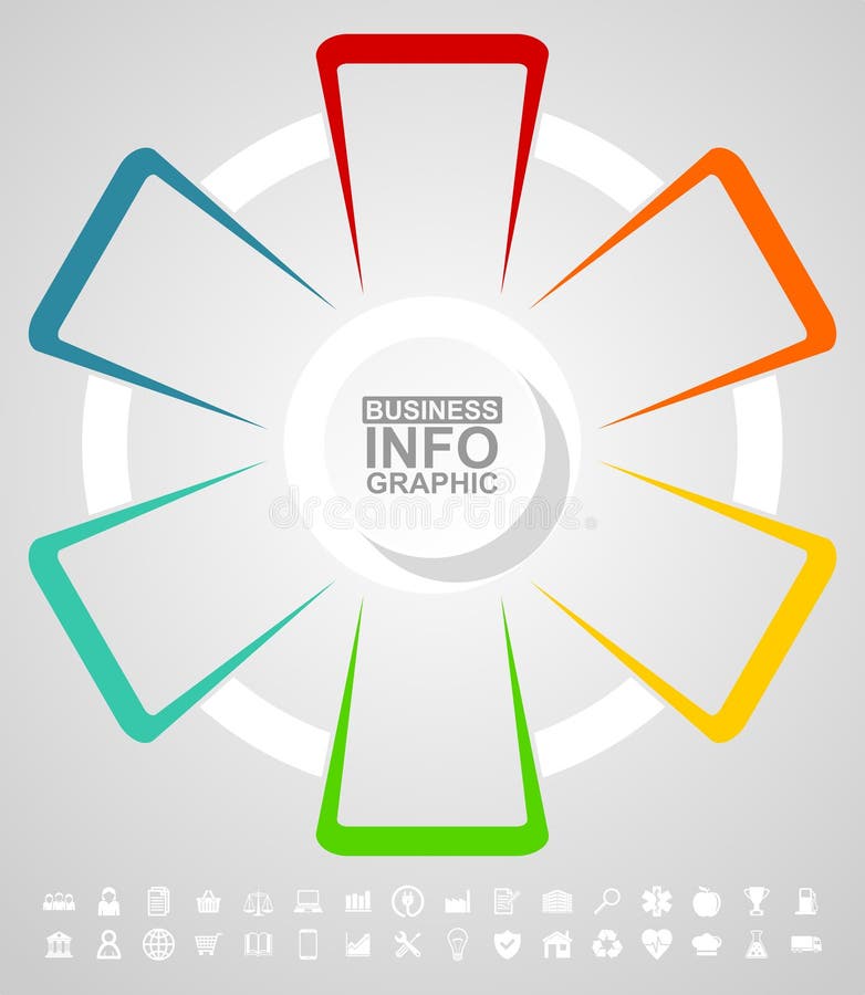 Infographic Circular Vector Template for Presentation, Diagram ... Infographic Circular Vector Template for Presentation, Diagram ...
