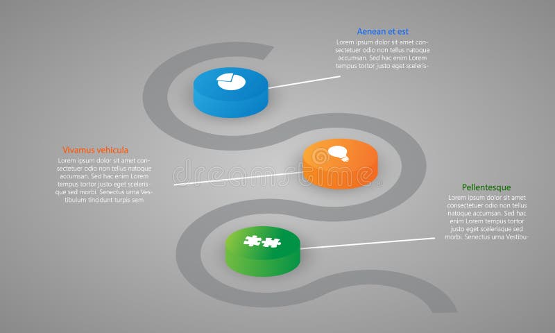 Infographic Template with Three Point and Icons and with Place for Your ...