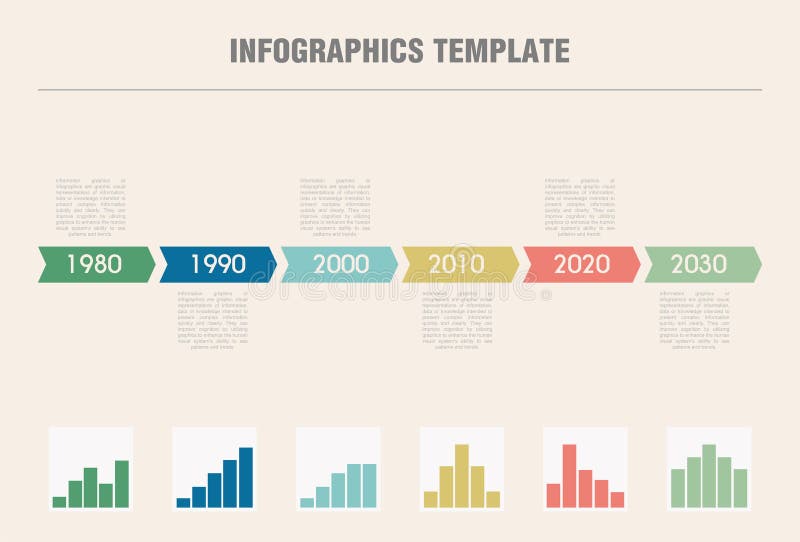 Population Timeline Inforgraphic Design Stock Vector - Illustration of ...