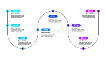 Infographic Template. Timeline with 8 Steps and Years Stock Vector ...