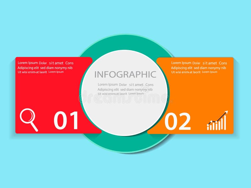Infographic Template Two Options, Process or Step for Business Stock ...