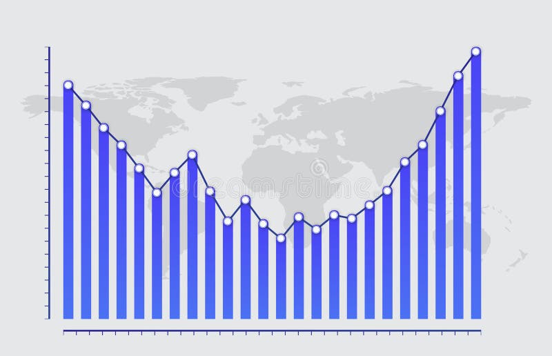 Infographic Template of Volume Column Graph, Presentation Infographic ...