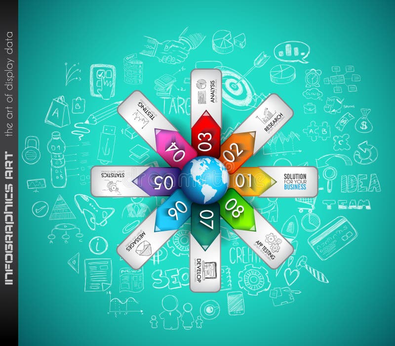 Infographic Template for Your Business Solutions Presentation. Stock ...