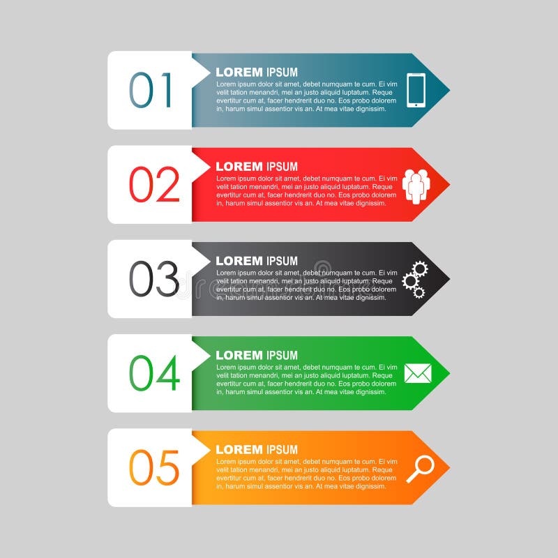 Infographic Templates for Business. Color Flat Vector Illustration ...