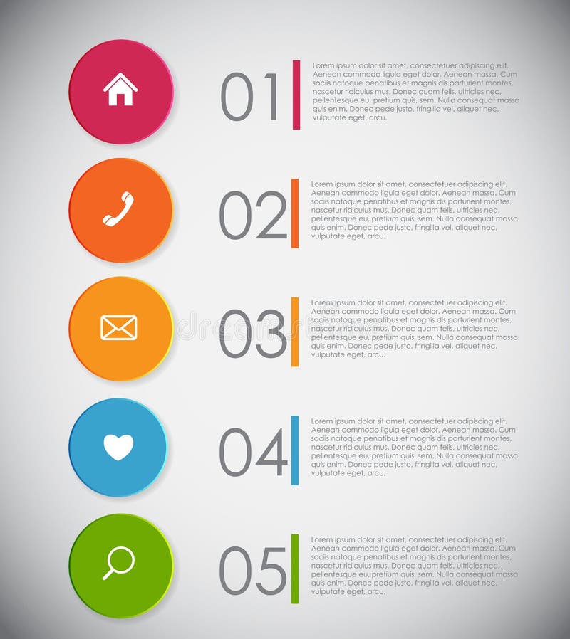 Infographic with Security Shield. Stock Vector - Illustration of ...