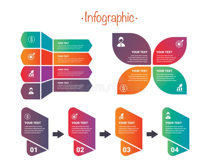 Infographic Templates for Business Vector Illustration on White ...