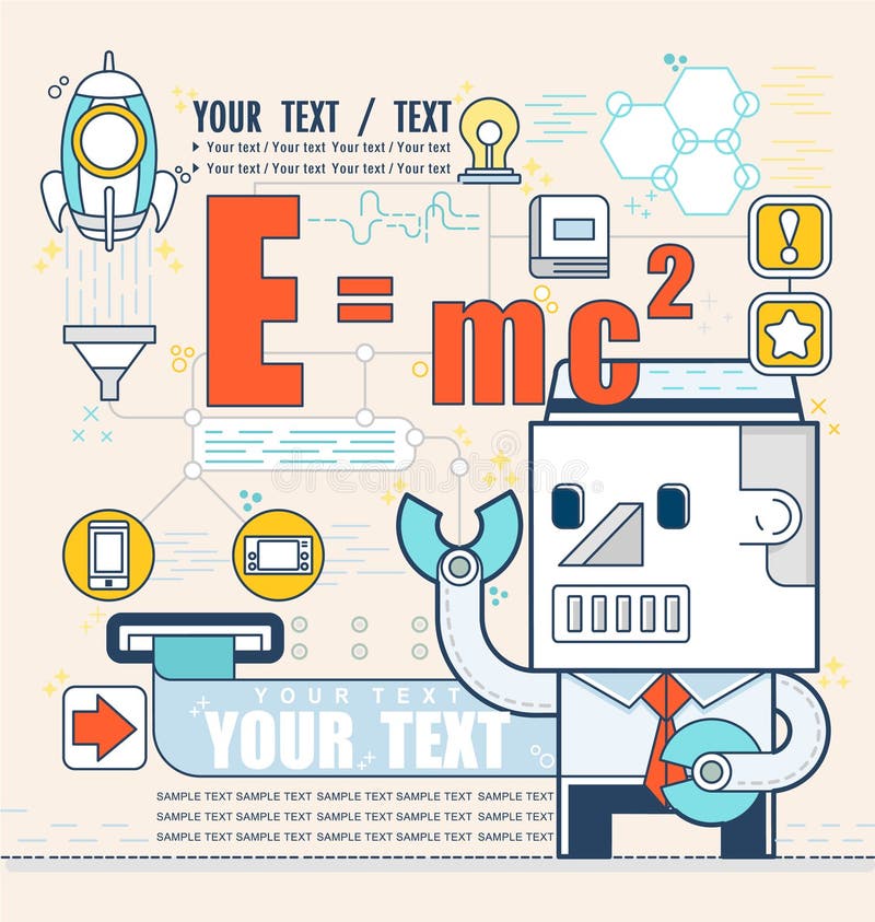 Infographic Theory of Relativity by Albert Einstein, Vector ...