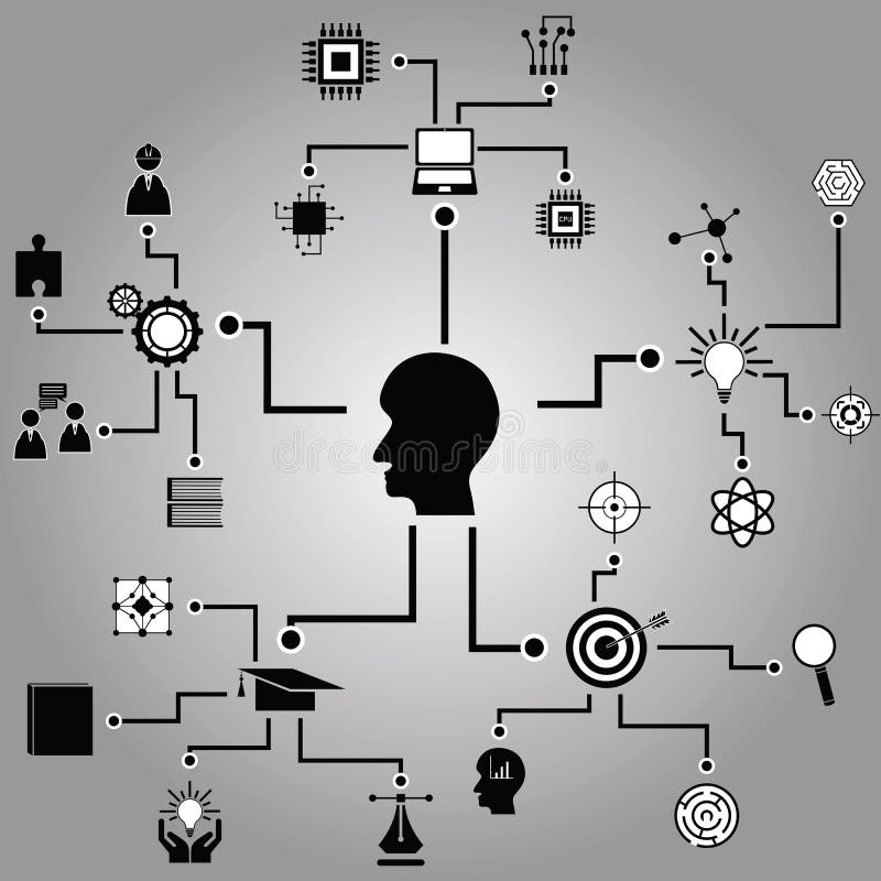 Infographic Thought Template Design Stock Vector - Illustration of ...