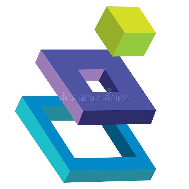 Infographic Three Step of 4 Square Chart. Steps or Processes Stock ...
