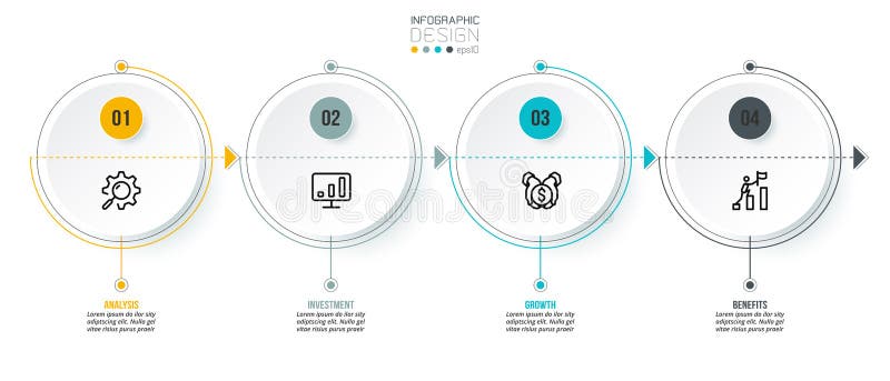 Timeline Chart Business Infographic Template Stock Vector ...
