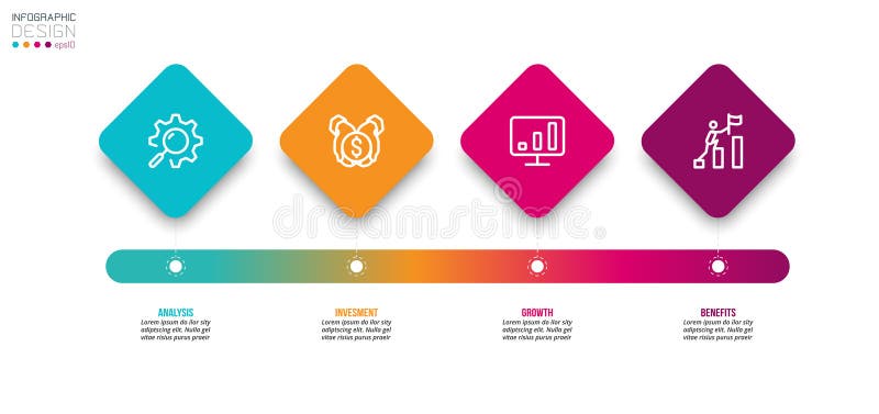 Timeline Chart Business Infographic Template Stock Vector ...
