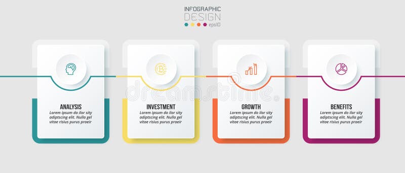 Timeline Chart Business Infographic Template Stock Vector ...