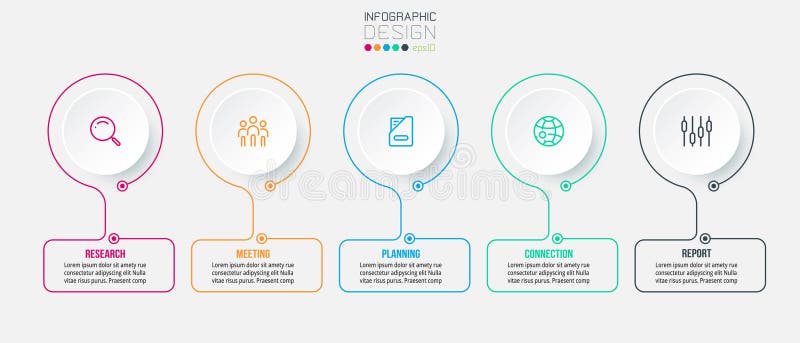 Timeline Chart Business Infographic Template Stock Vector ...