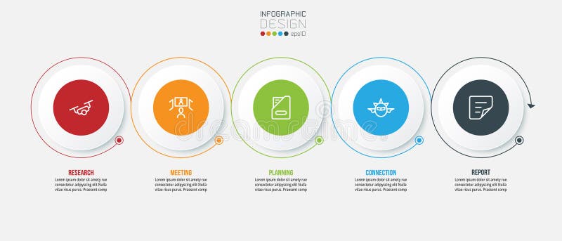 Timeline Chart Business Infographic Template Stock Vector ...