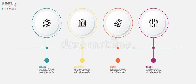 Timeline Chart Business Infographic Template Stock Vector ...