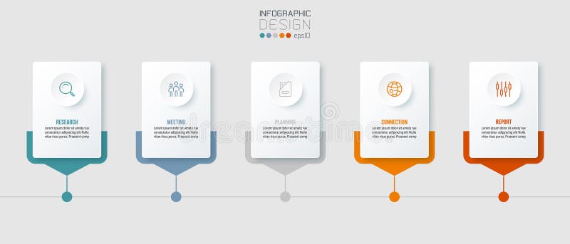 Timeline Chart Business Infographic Template Stock Vector ...