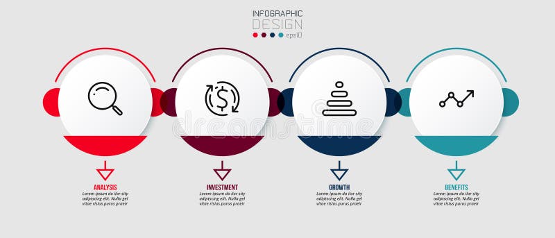 Timeline Chart Business Infographic Template Stock Vector ...