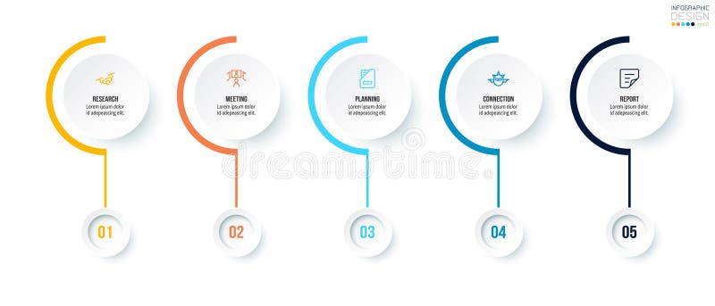 Timeline Chart Business Infographic Template Stock Vector ...