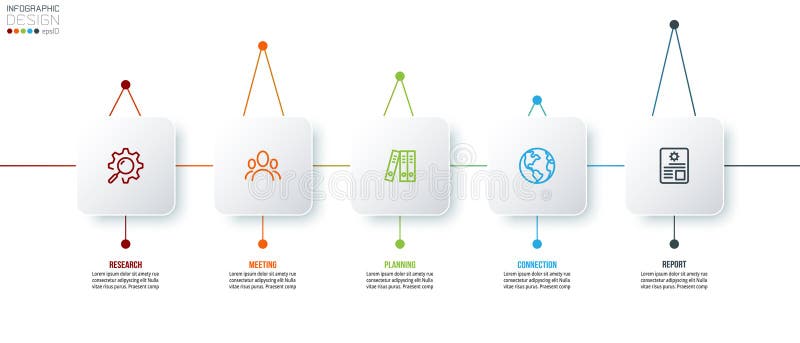 Timeline Chart Business Infographic Template Stock Vector ...