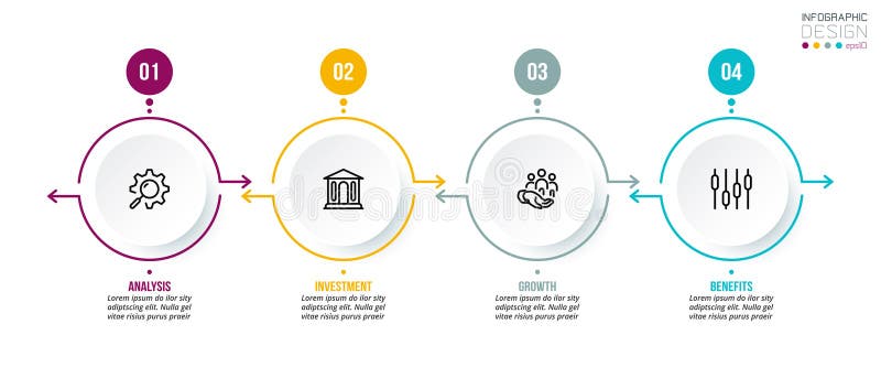 Timeline Chart Business Infographic Template Stock Vector ...