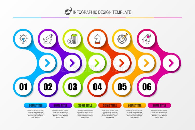 Colorful Arrows. Infographic Timeline Concept. Modern Design Template ...