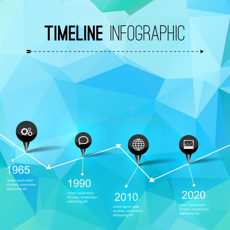 Infographic Timeline Design, Concept - Template with Points. Idea To ...