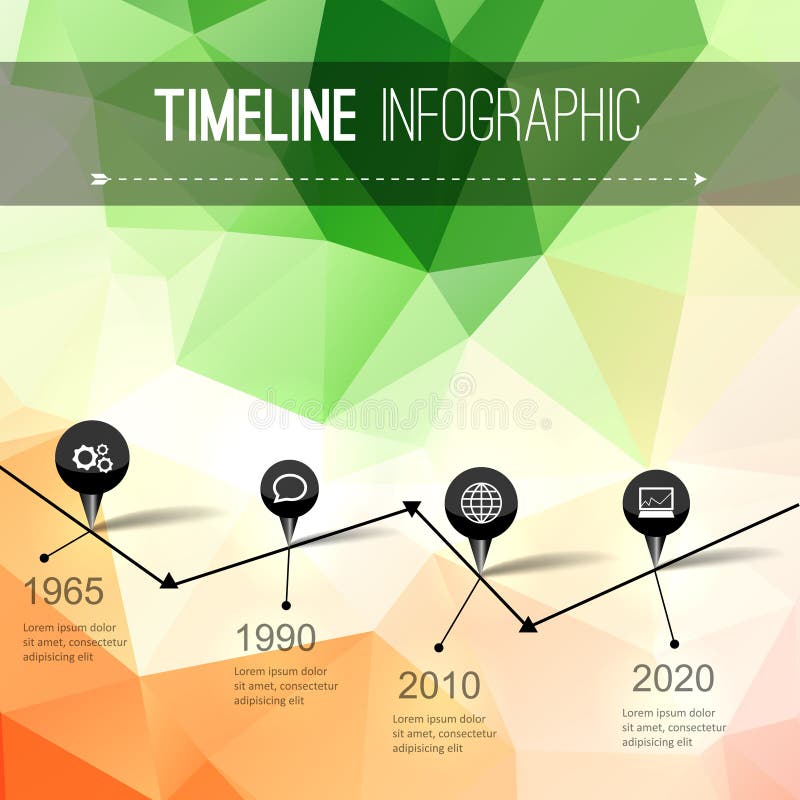 Infographic Timeline Design, Concept - Template with Points. Idea To ...