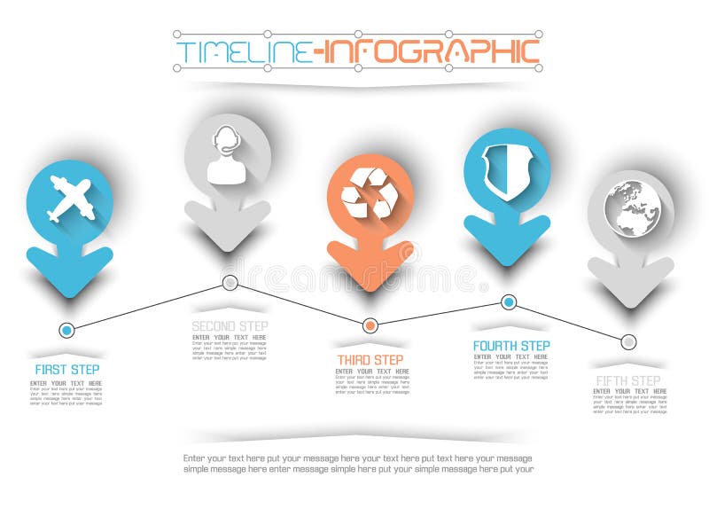 Infographic Timeline Elements Chart and Graphic Stock Vector ...