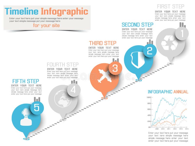 Infographic Timeline Elements Chart and Graphic Stock Vector ...