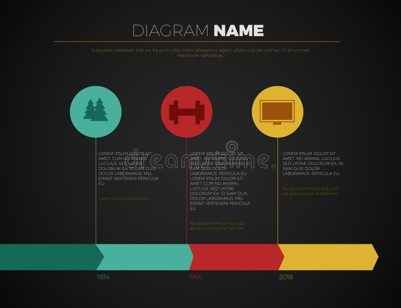 Infographic Timeline Och Milstolpe Vektor Illustrationer - Illustration ...