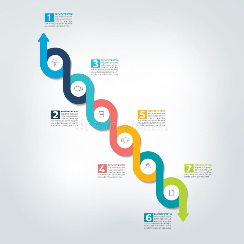 Infographic Timeline Report, Template, Chart, Scheme. Stock Vector ...