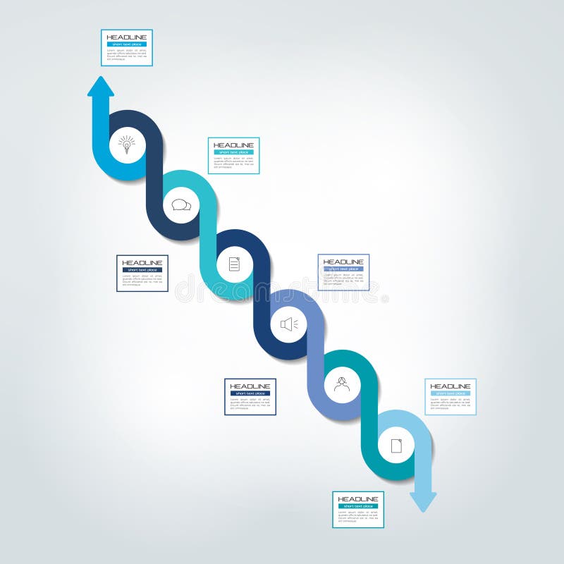 Infographic Timeline Report, Template, Chart, Scheme. Stock Vector ...