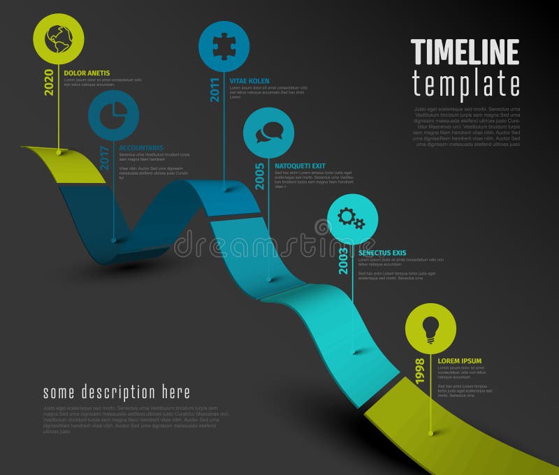 Business Data Visualization. Timeline Infographic Icons Designed for ...