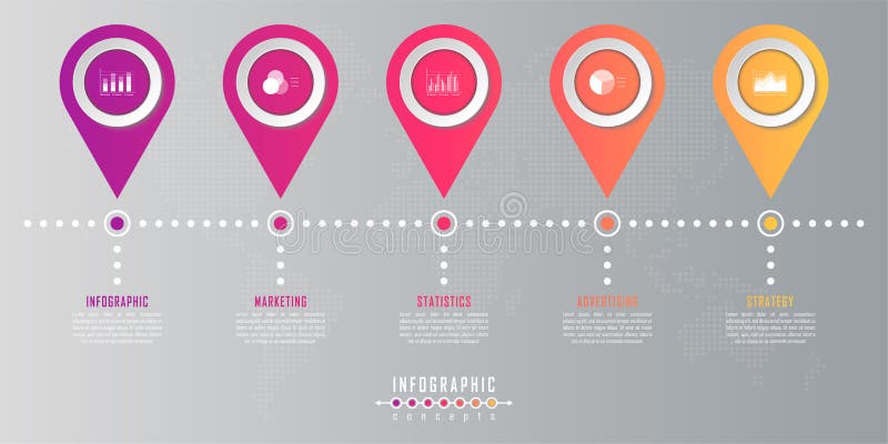 Infographic Timeline Template Can Be Used for Chart, Diagram, Web ...