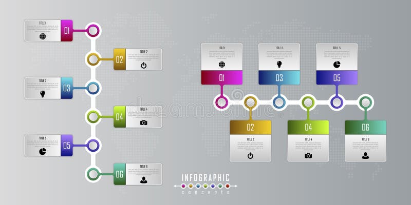 Infographic Timeline Template Can Be Used for Chart, Diagram, Web ...